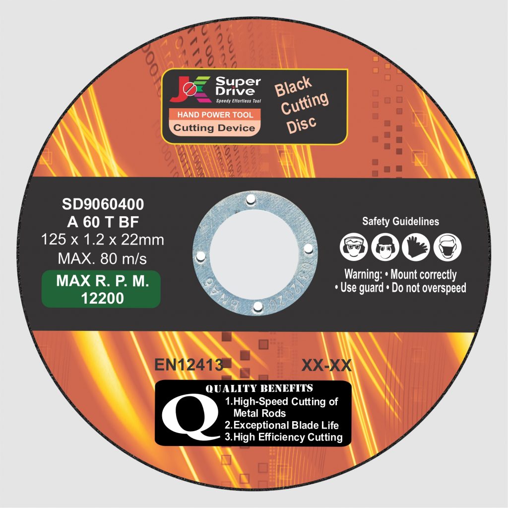 5” Black Cutting Wheel - JK Maini Precision Technology Limited