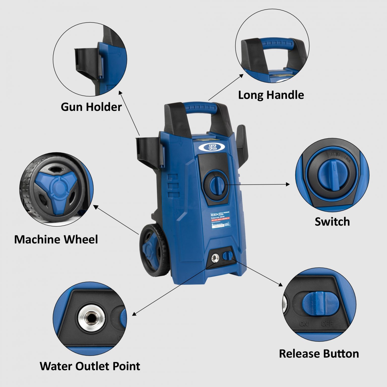 Pressure Washer Blue - JK Maini Precision Technology Limited