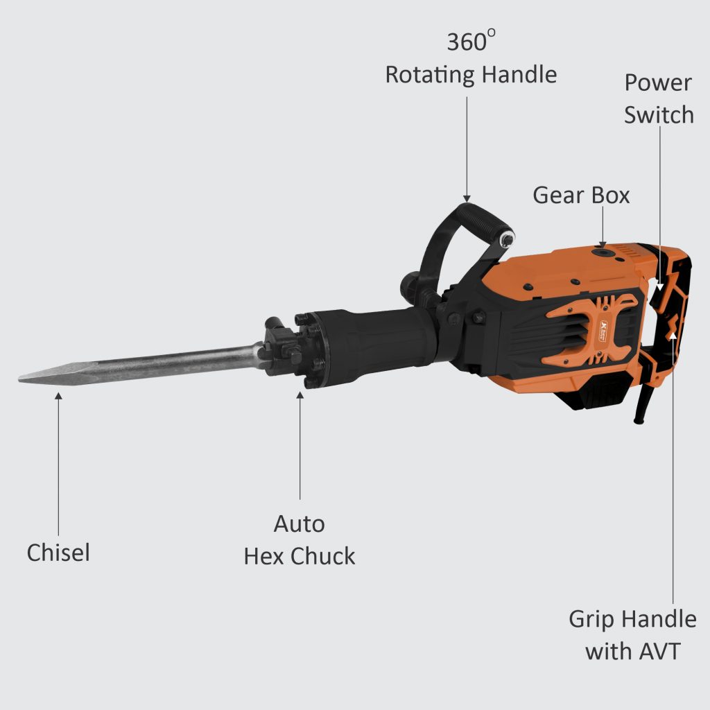 16 Kg Demolition Hammer | JK Files and Tools1