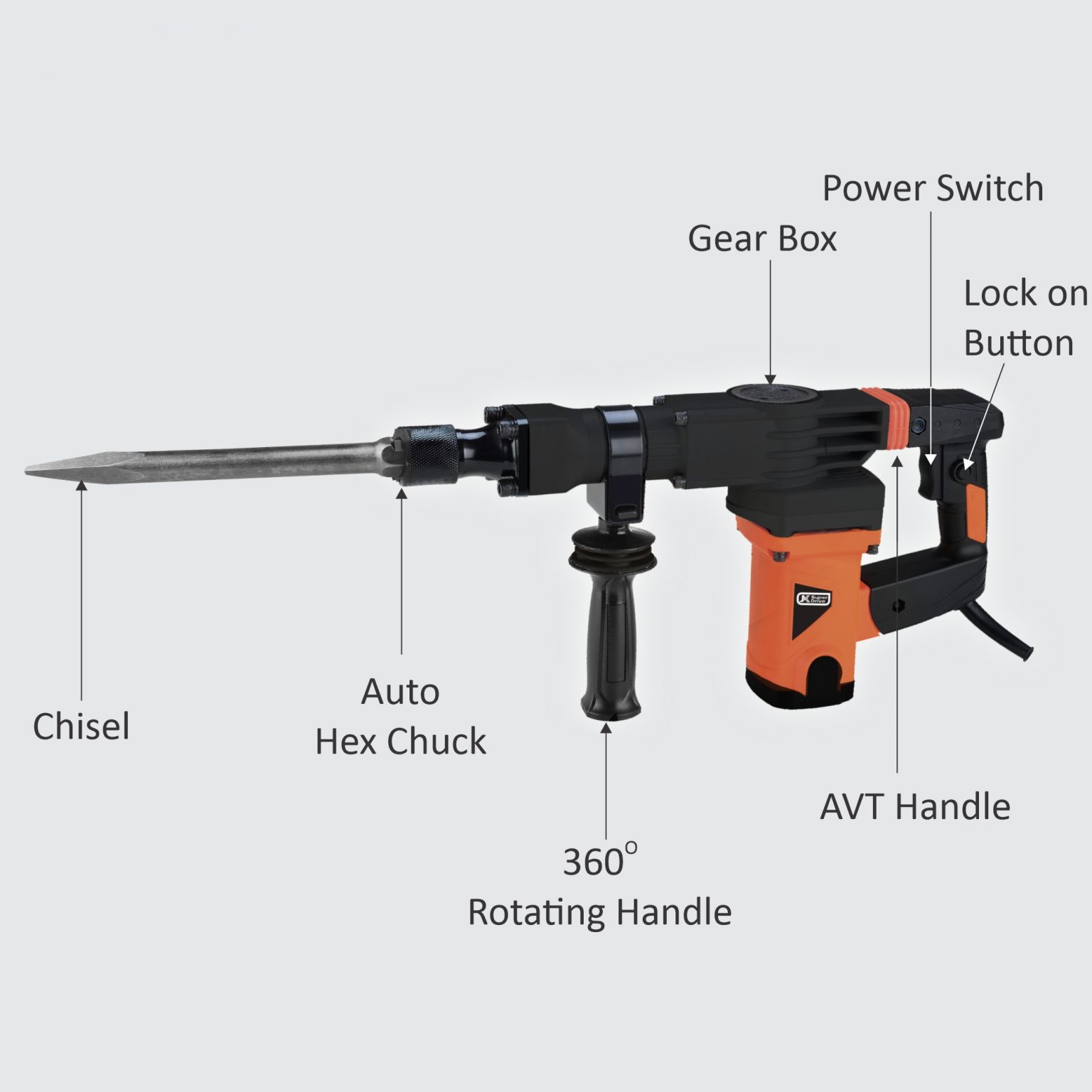 7 Kg Demolition Hammer | JK Files and Tools
